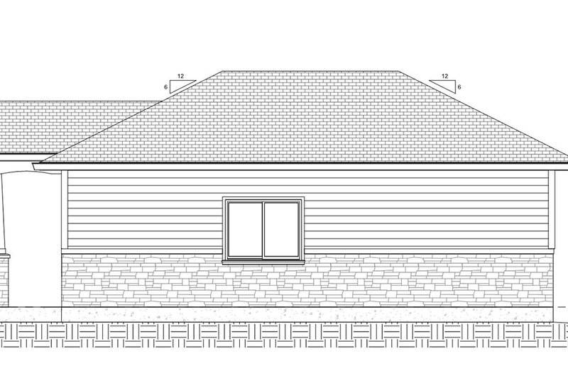 Cottage Style House Plan - 1 Beds 1 Baths 640 Sq/Ft Plan #1077-7 ...