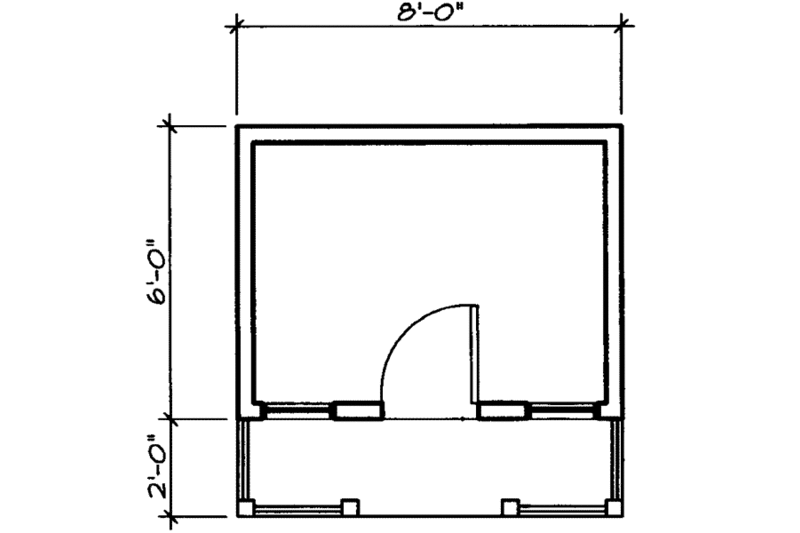 Cottage Style House Plan - 0 Beds 0 Baths 48 Sq/Ft Plan #23-460 ...