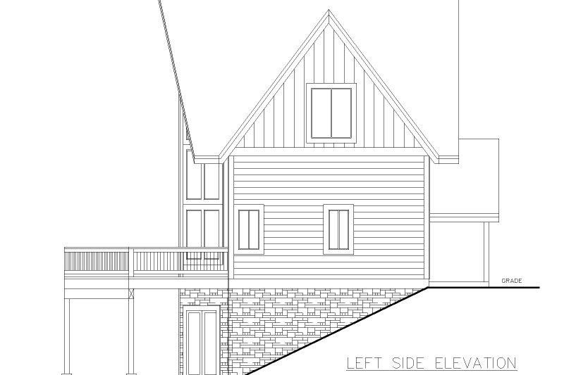 Cabin Style House Plan - 3 Beds 3 Baths 2256 Sq/Ft Plan #117-1072 ...